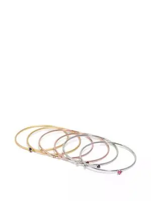 Bimba Y Lola Crystal And Brass Bracelet Set
