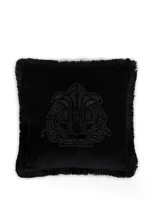 Philipp Plein Gothic Monogram Cushion - Black