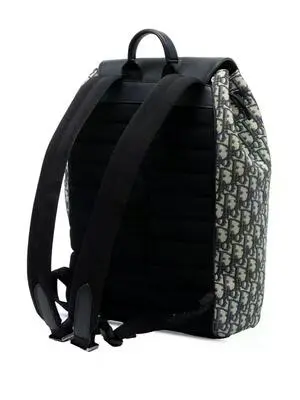 Dior 2023 Oblique Canvas Saddle Backpack