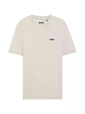BOSS X Aston Martin T-shirt In Wool-cotton Jacquard - Neutrals