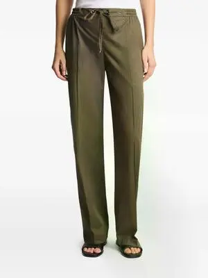 FAY Drawstring-fastening Trousers - Green