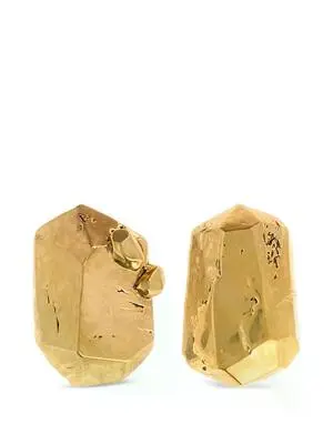 Saint Laurent Organic Metal Earrings - Gold