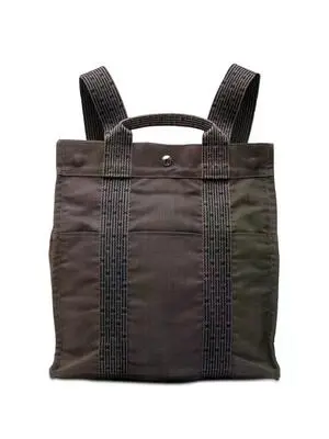 Hermès Herline Mm Canvas Backpack 1990-2010