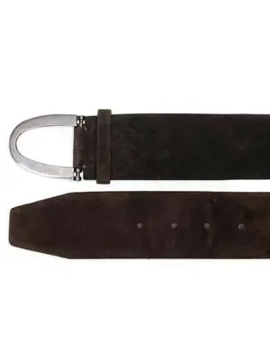 Gianfranco Ferre 2000s Suede Buckle Belt
