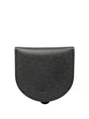 LOUIS VUITTON 2013 Taiga Porte Monnaie Cuvette Coin Pouch - Black