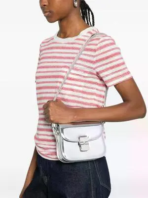 A.p.c. Turnlock Shoulder Bag - Silver