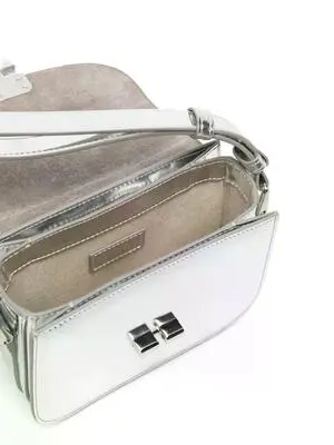 A.p.c. Turnlock Shoulder Bag - Silver
