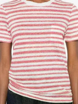 A.p.c. Striped Pocket T-shirt