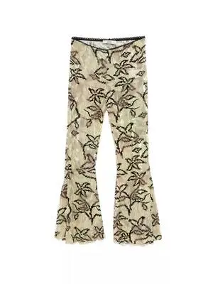 SIEDRES Jeslynn Floral-print Pleated Trousers - Neutrals