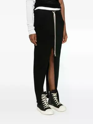 Rick Owens Sliced Pillar Maxi Skirt - Black