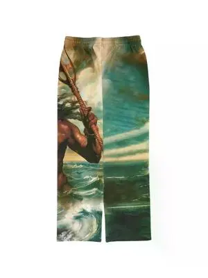 DENIM TEARS Printed Poseidon's Revenge Track Pants