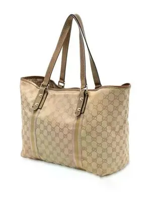 Gucci Gg Canvas Jolicoeur Tote Bag - Brown