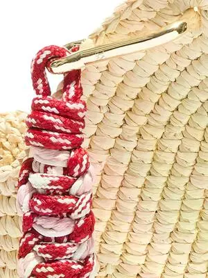 MAISON MICHEL Nina Raffia Tote Bag
