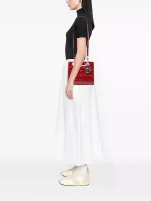 Dior 2012 Medium Lady Satchel - Red