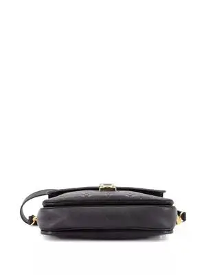 LOUIS VUITTON Pochette Metis Monogram Empreinte Leather Crossbody Bag - Black