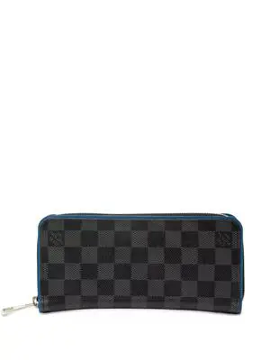 LOUIS VUITTON 2017 Damier Graphite Vertical Zippy Wallet Long Wallets - Black
