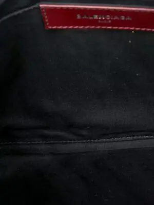 Balenciaga 2018 Canvas Clip Clutch - Red