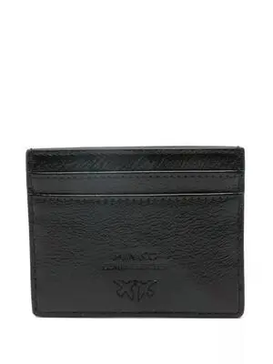 Pinko Logo-detail Card Holder - Black