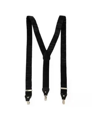 Alexander McQueen Silk Braces - Black
