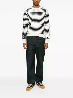 A.p.c. Striped Knitted Sweater - Neutrals