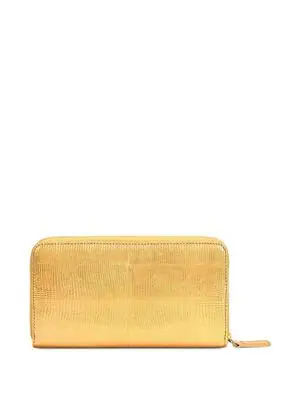 Roberto Cavalli Embossed Zip Wallet