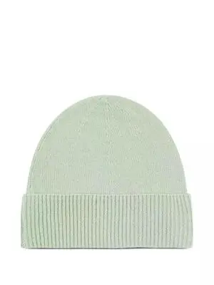 Eric Bompard Ribbed Beanie Hat - Green