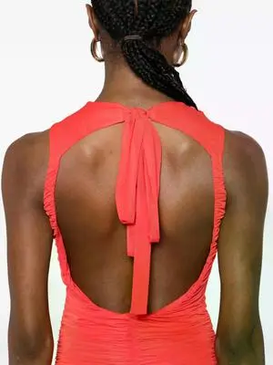 SIEDRES Alina Ruched Maxi Dress - Red