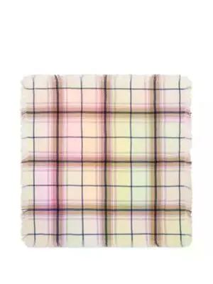 Eric Bompard Twill Tartan Scarf - Neutrals