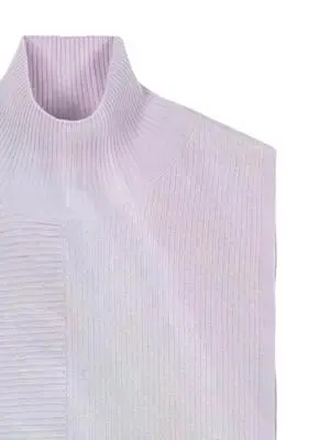 Eric Bompard Ottoman Ribbed Knit Top