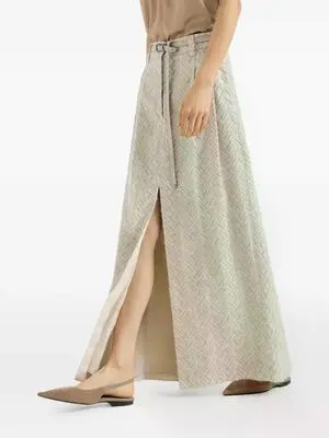 Brunello Cucinelli Maxi Skirt - Neutrals