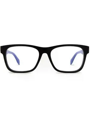 Alexander McQueen Rectangle-frame Glasses - Black