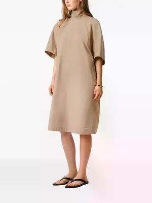 Ami Mock-neck Buttoned Dress