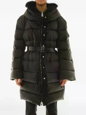 Ermanno Scervino Textured-trim Belted Coat