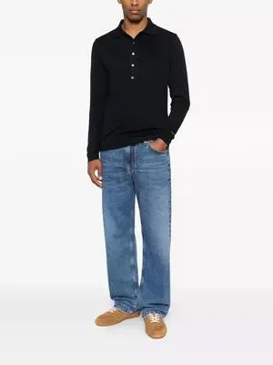 Paul Smith Long-sleeve Buttoned Polo T-shirt