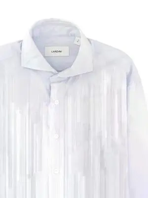 LARDINI Long-sleeved Striped Shirt