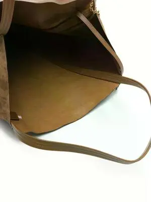Chloé Large Spin Leather Tote Bag - Brown