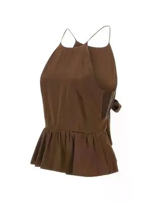 THE GARMENT Halterneck Peplum Top