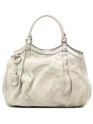 Gucci Large Sissima Sukey Tote Bag - White