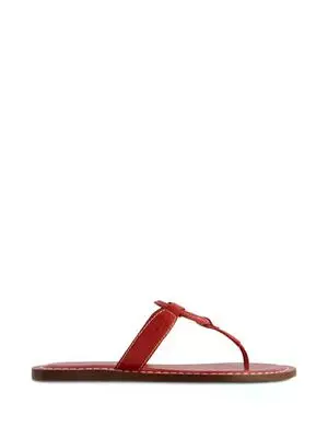 Bernardo Matrix Ring-detail Sandals - Red