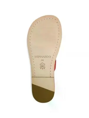 Bernardo Matrix Ring-detail Sandals - Red