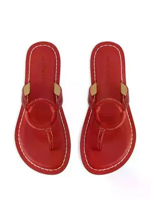 Bernardo Matrix Ring-detail Sandals - Red