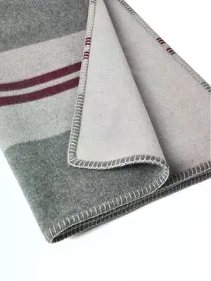 Brunello Cucinelli Striped Double-cloth Throw Blanket