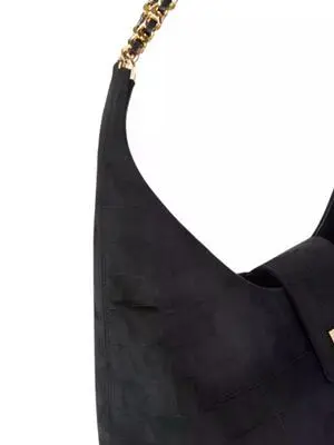 Elisabetta Franchi Embossed Chain Shoulder Bag