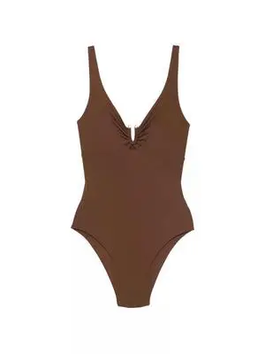 FISICO Appliqué Detail Swimsuit - Brown