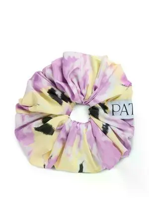 Patou Logo-patch Scrunchie - Yellow