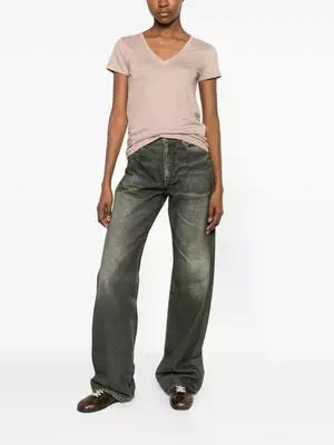Majestic Filatures V-neck Short-sleeve T-shirt - Neutrals