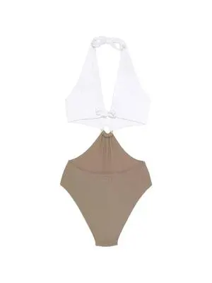 FISICO Ring-detail Two-tone Swimsuit