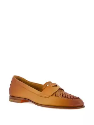Santoni Leather Loafers