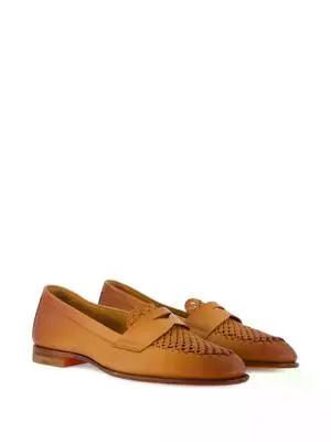 Santoni Leather Loafers