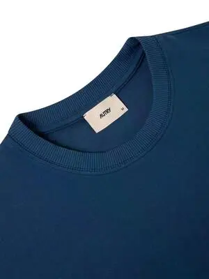 AUTRY Logo-embroidered T-shirt - Blue